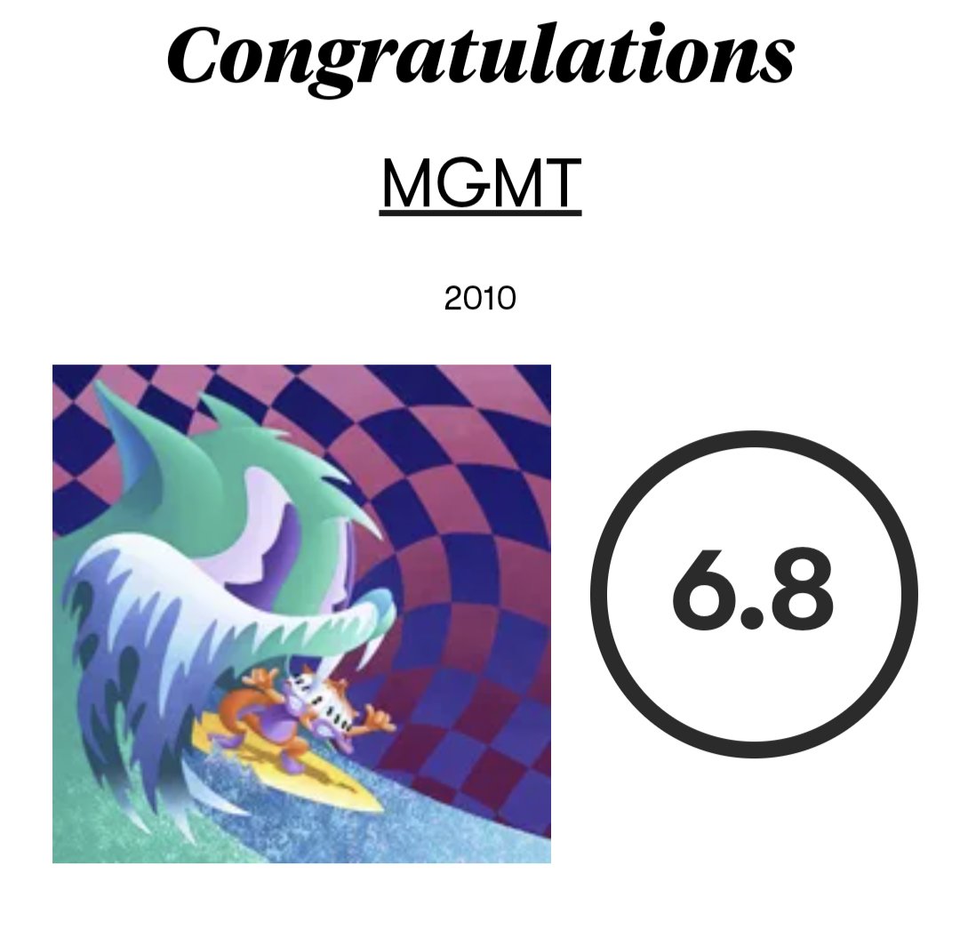 Mgmt Congratulations Creature