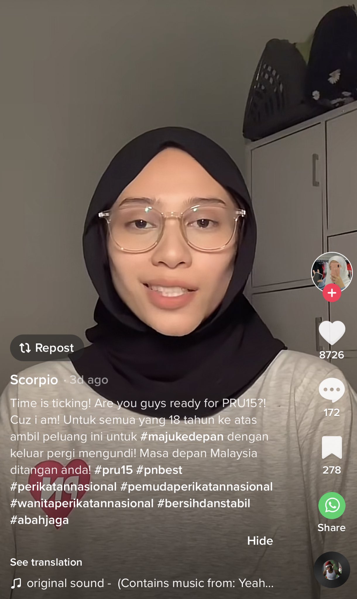 🏳️‍🌈MEINCARI🏳️‍🌈JOB CYTRO UTK PRU on Twitter: "Banyak juga ya PN supporter dekat tiktok. TERUIH ...