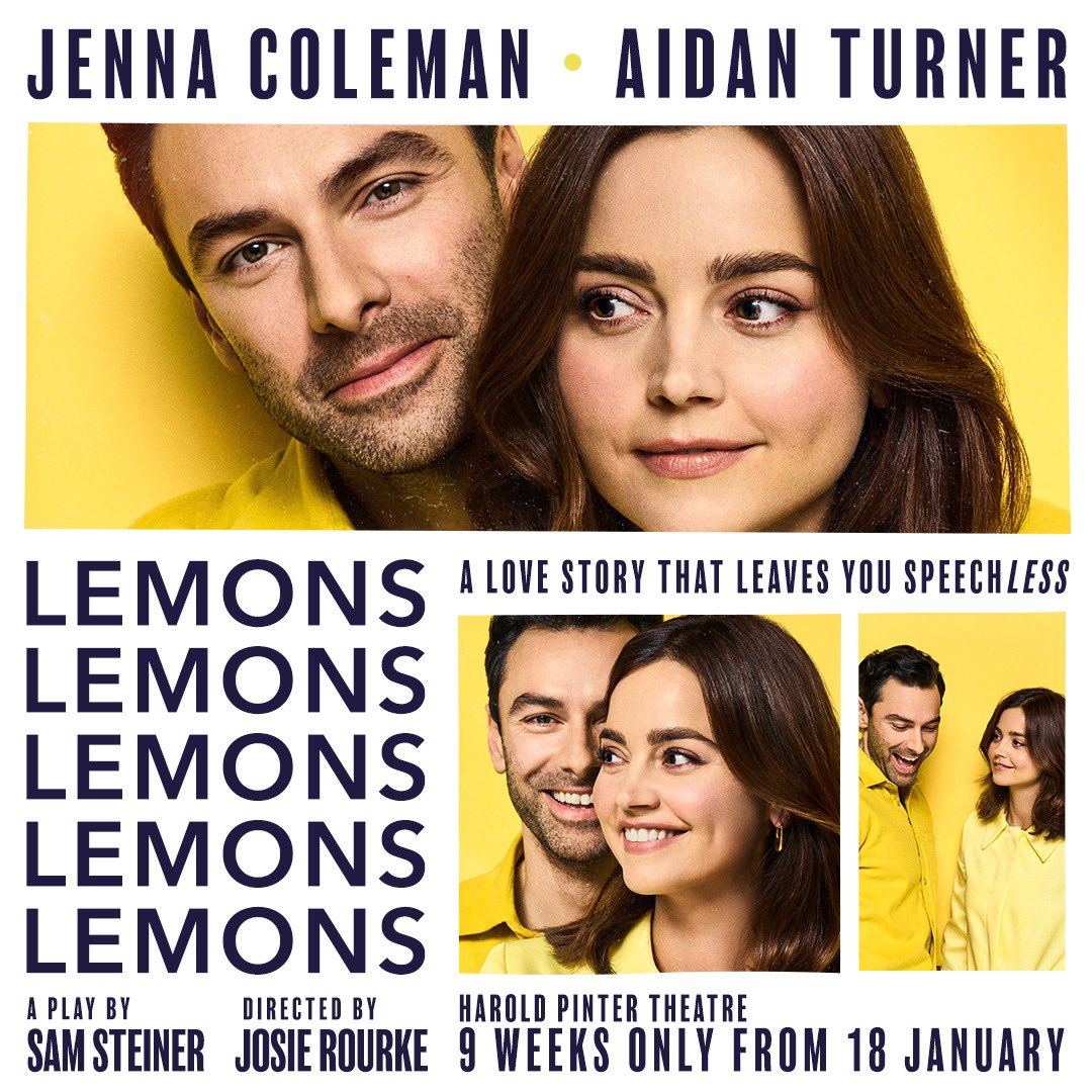 About Grace PR on Twitter: "🍋🍋🍋🍋🍋@Jenna_Coleman_ and #AidanTurner will star in the West End ...
