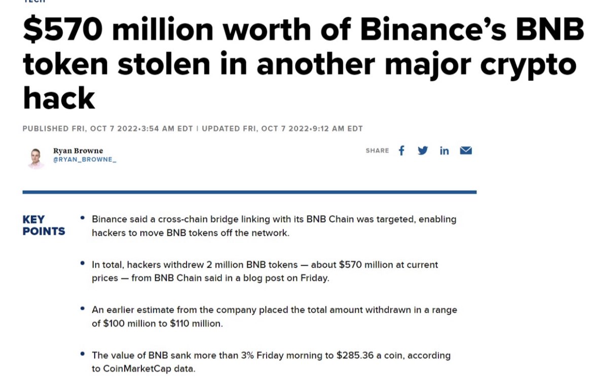 Satoshi Stacker on Twitter: "This is getting weird: 6 October - a hacker drains $580 million # ...