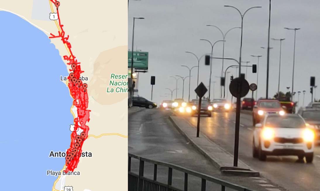 Apagón masivo se registra en la ciudad de Antofagasta durante esta ...