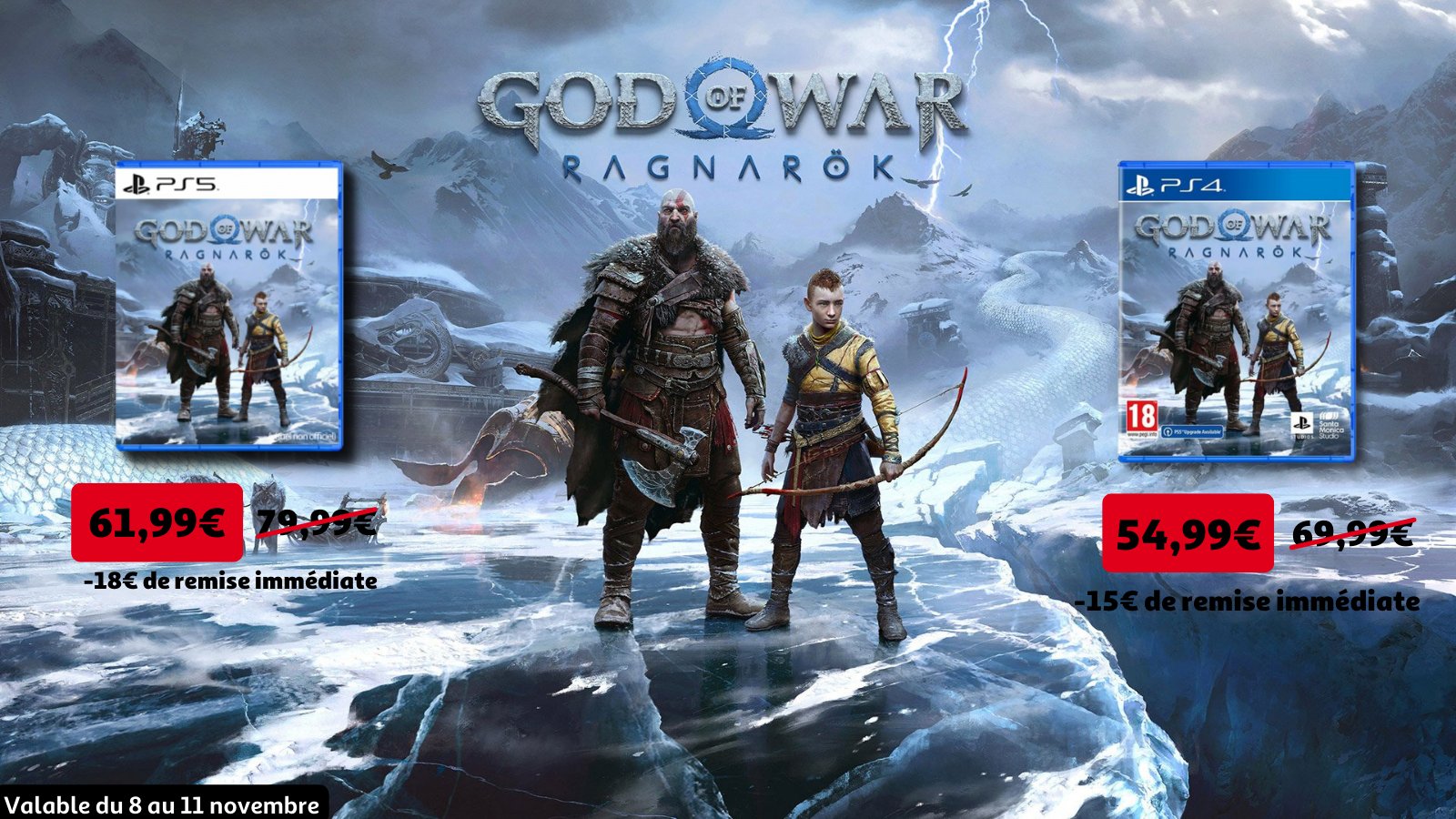 Hypergames Auchan on Twitter: "#GodofWarRagnarok est disponible ! 💥 Prix de lancement : 61,99 ...