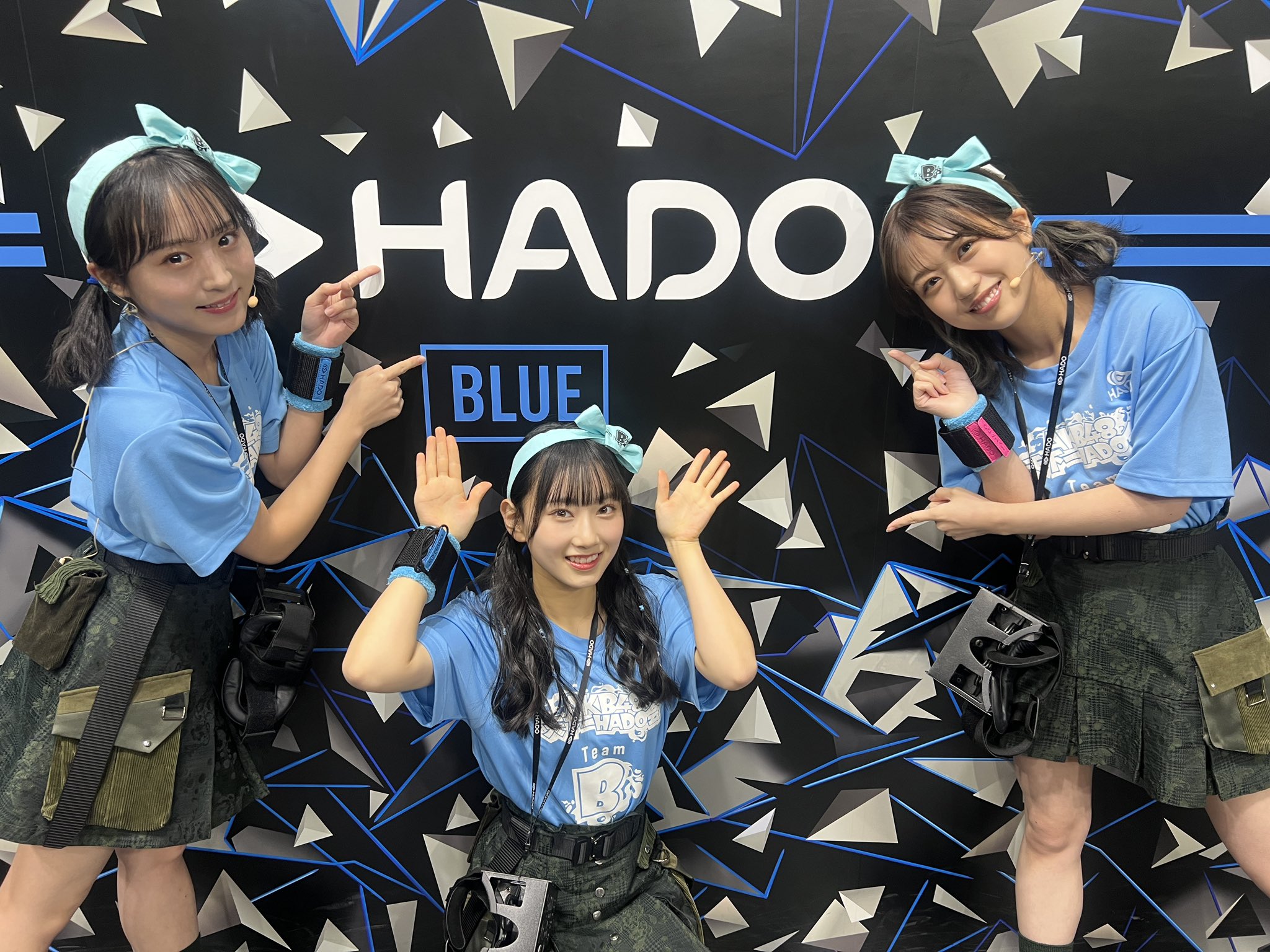 徳永羚海 on Twitter: "#AKB48天下一HADO会 ありがとうございました💙 またまた最下位になってしまいました🫠 いつかは勝ちたい！！！ チームBでツインテールしてハチマキ ...