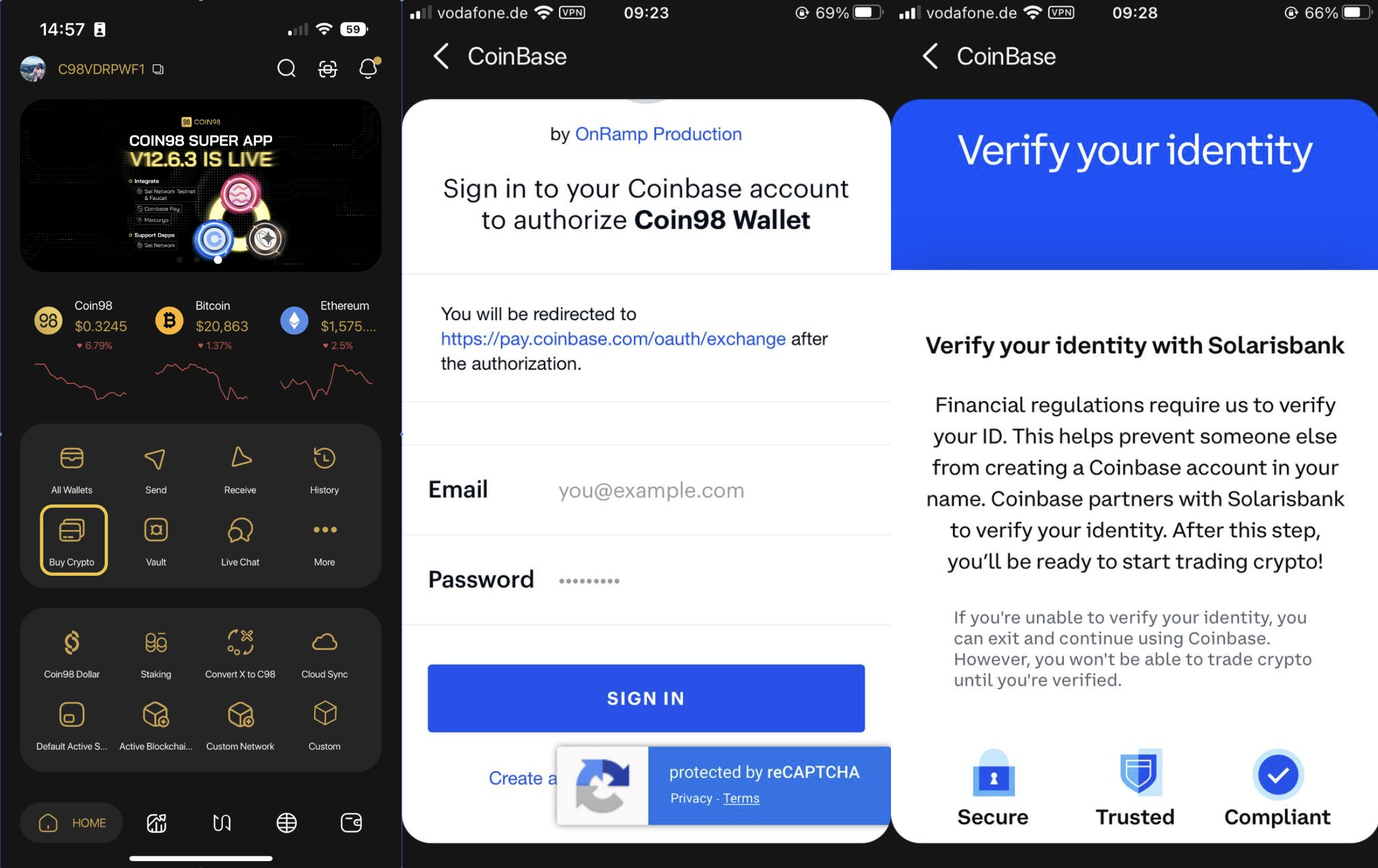 Coin98 Super App (Formerly Coin98 Wallet) on Twitter: "1/ Coin98 is excited to embrace @coinbase ...