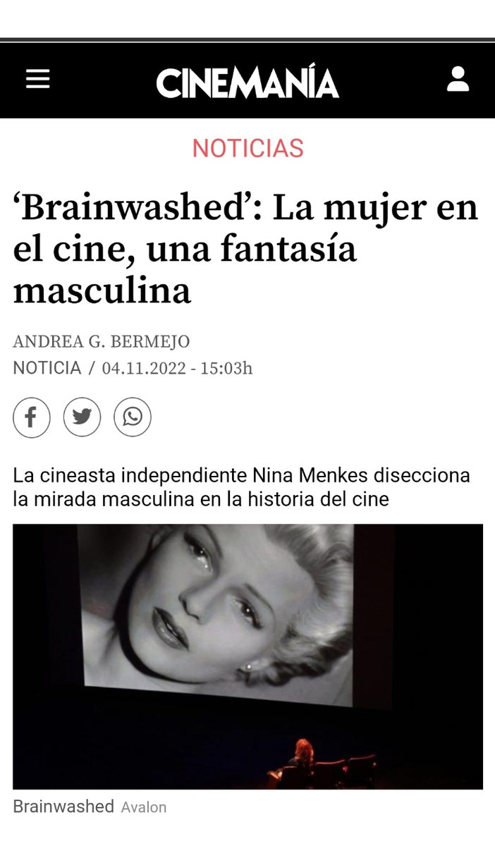 Cineteca Madrid On Twitter 📰la Cineasta Independiente Ninamenkes