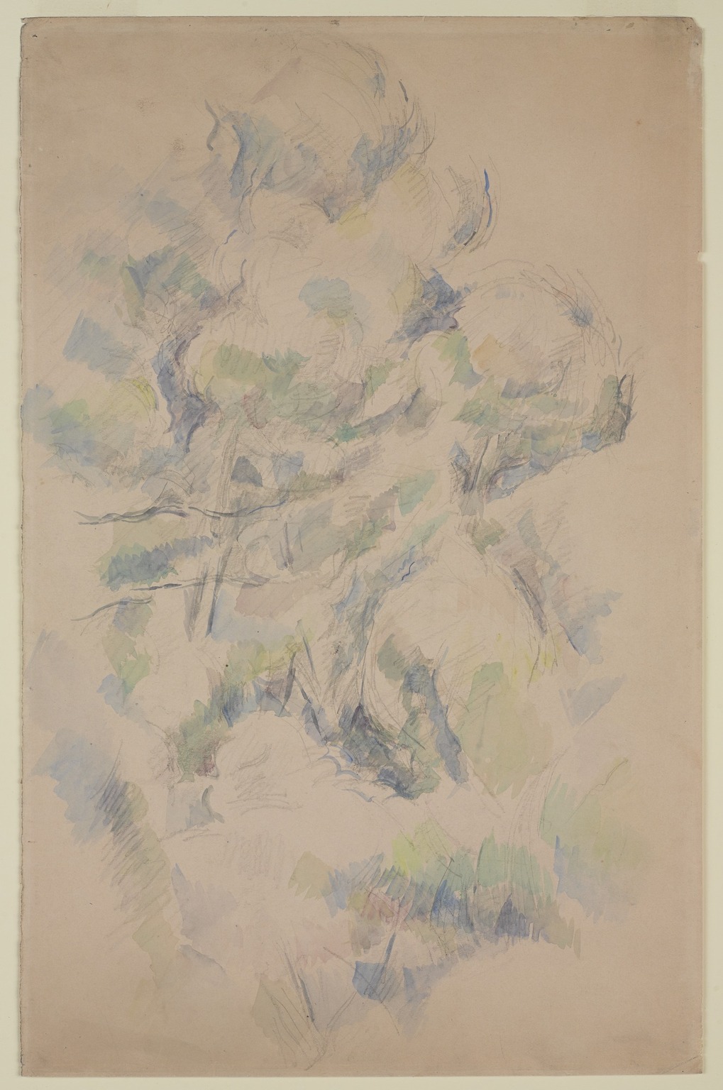 Paul Cezanne on Twitter: "Paul Cézanne, Study of Trees and Rocks; Study ...