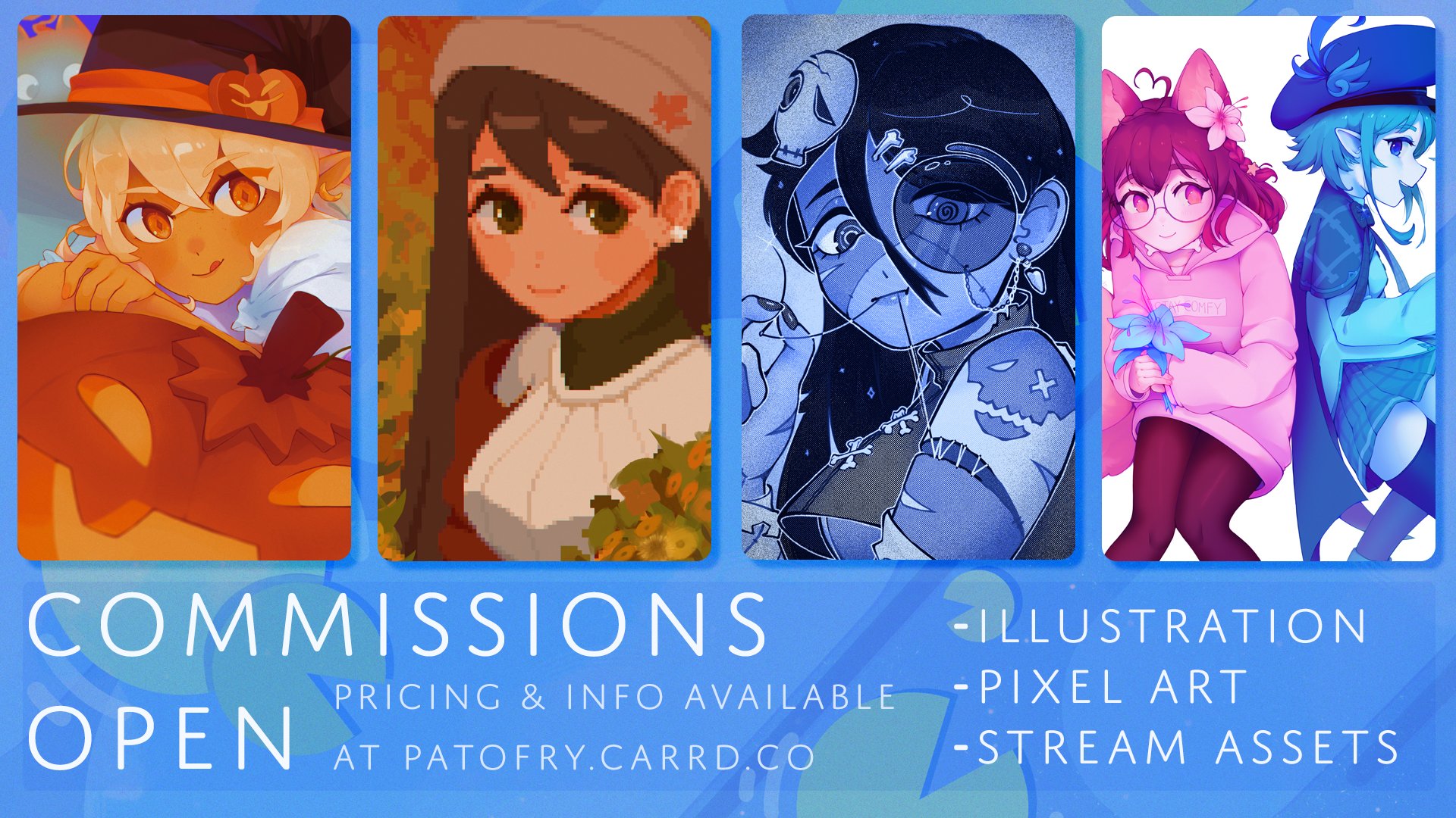 patofry_ | comms open! on Twitter: " COMMISSIONS OPEN! For pricing and TOS, please check my ...