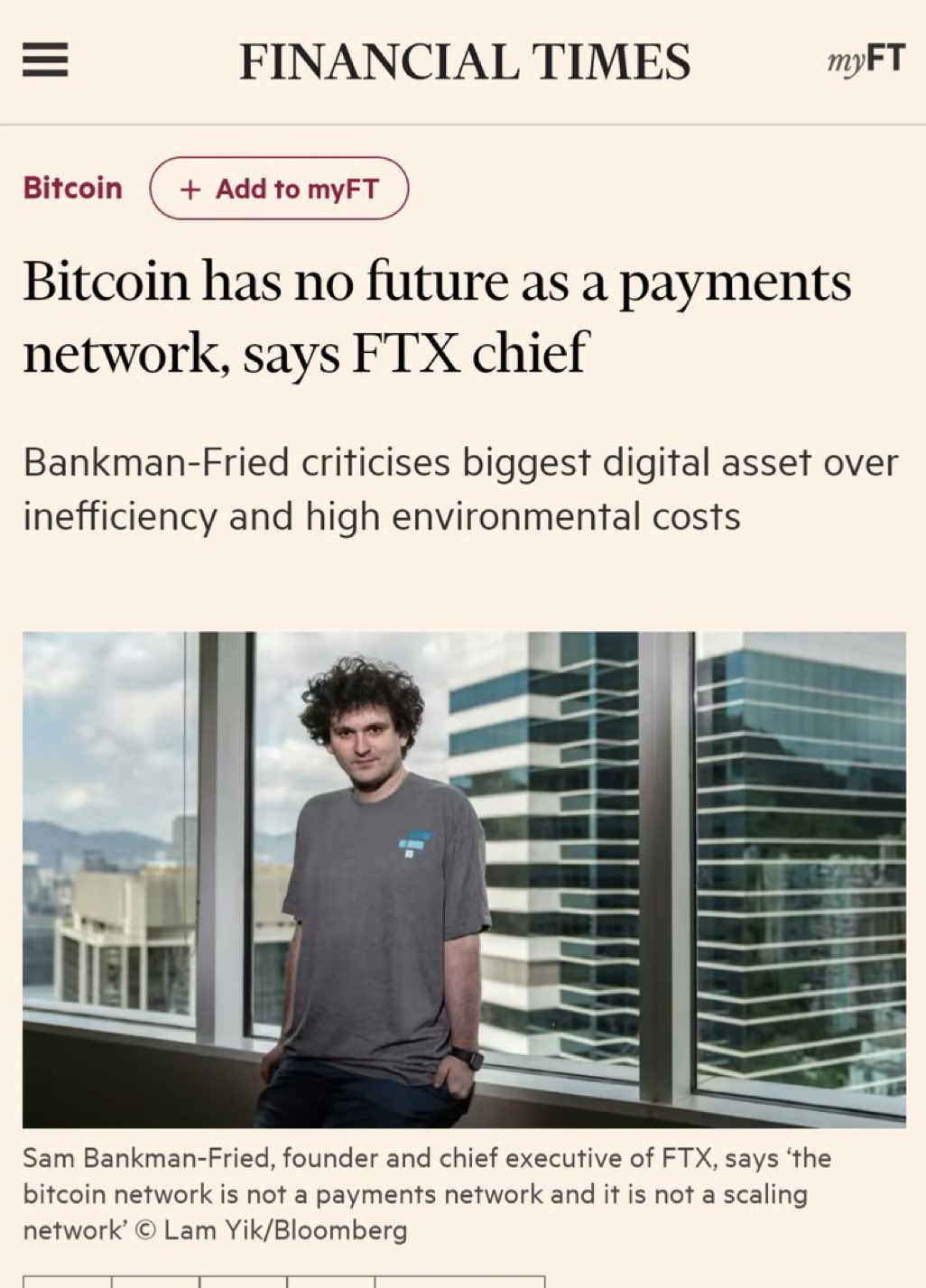 Jordan Schachtel @ dossier.substack.com on Twitter: "@SBF_FTX FTX has no future, say Bitcoiners ...