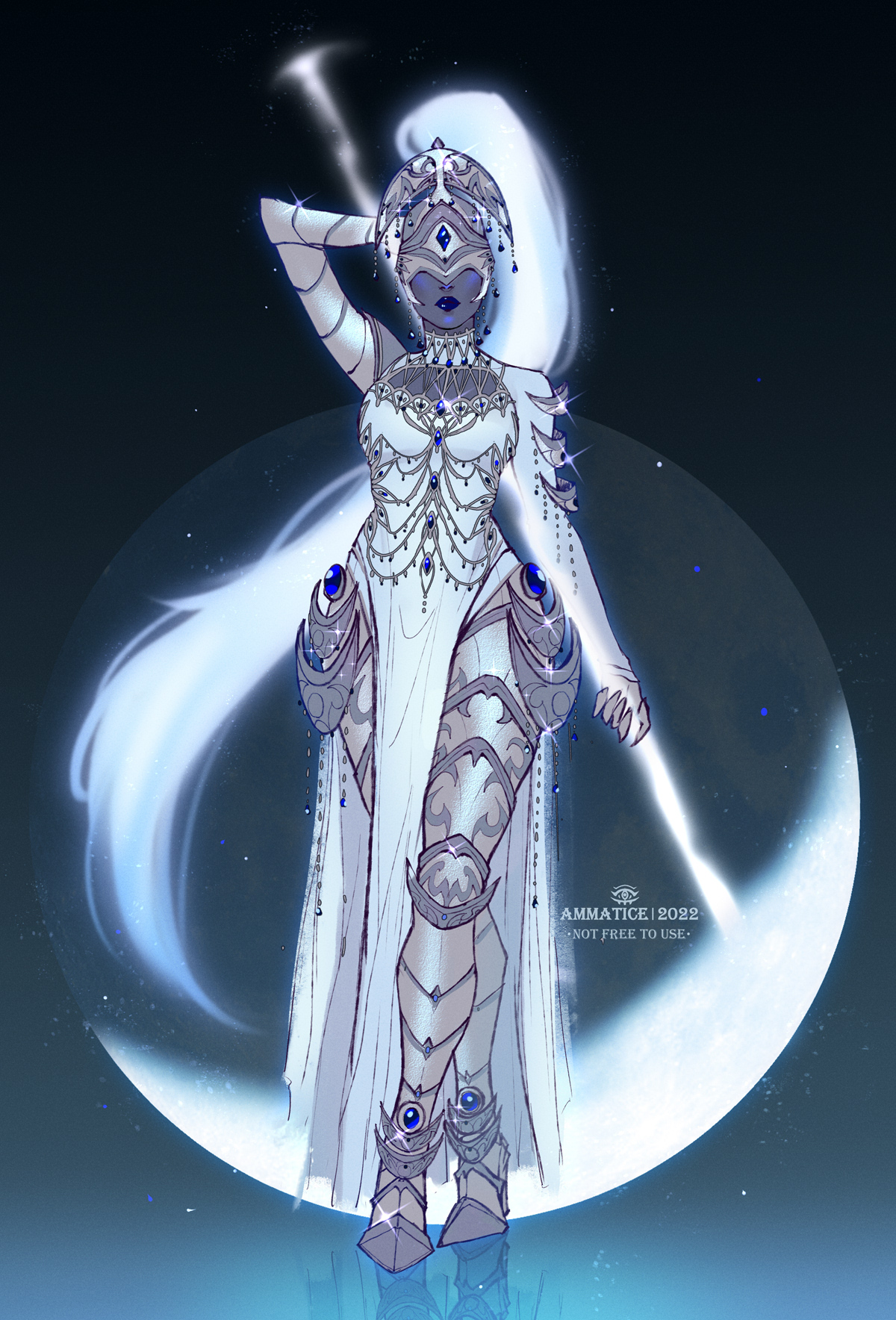 ammatice on Twitter: "Moon Maiden🌙 character concept https://t.co/VsUqeFIAPV" / Twitter