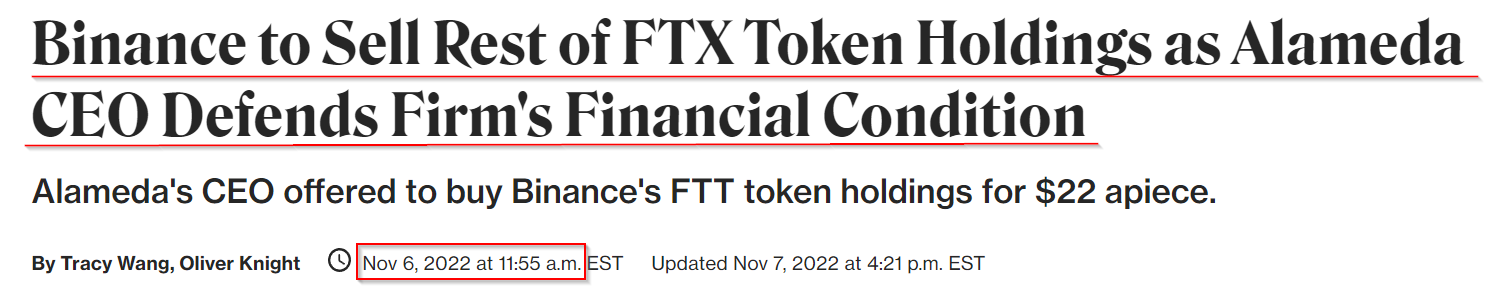 GuruLeaks on Twitter: "How it started...How it's going @cz_binance @SBF_FTX @FTX_Official https ...