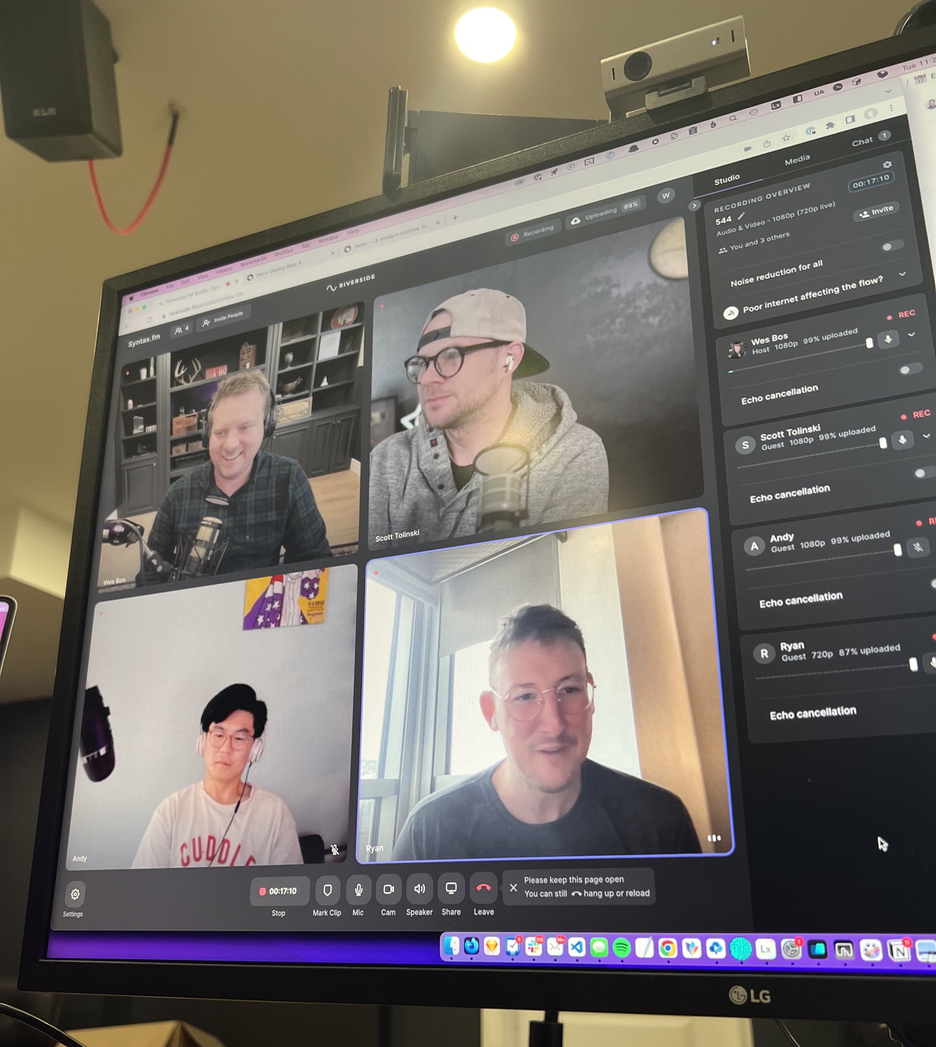 Wes Bos on Twitter: "Just recorded an UNREAL episode of @syntaxfm with Ryan Dahl - creator of ...