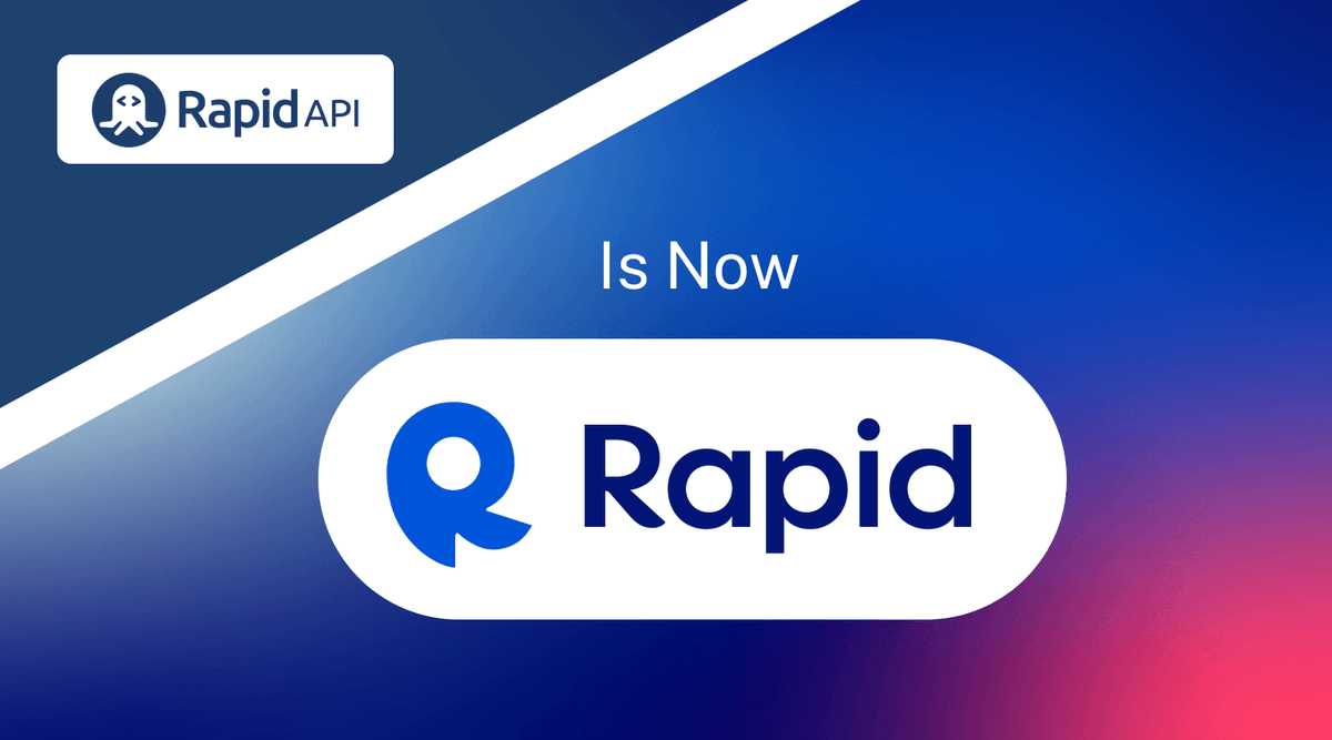 RapidAPI is now Rapid. 🥳 We are stoked to launch the refreshed Rapid brand! - Thread from Rapid ...