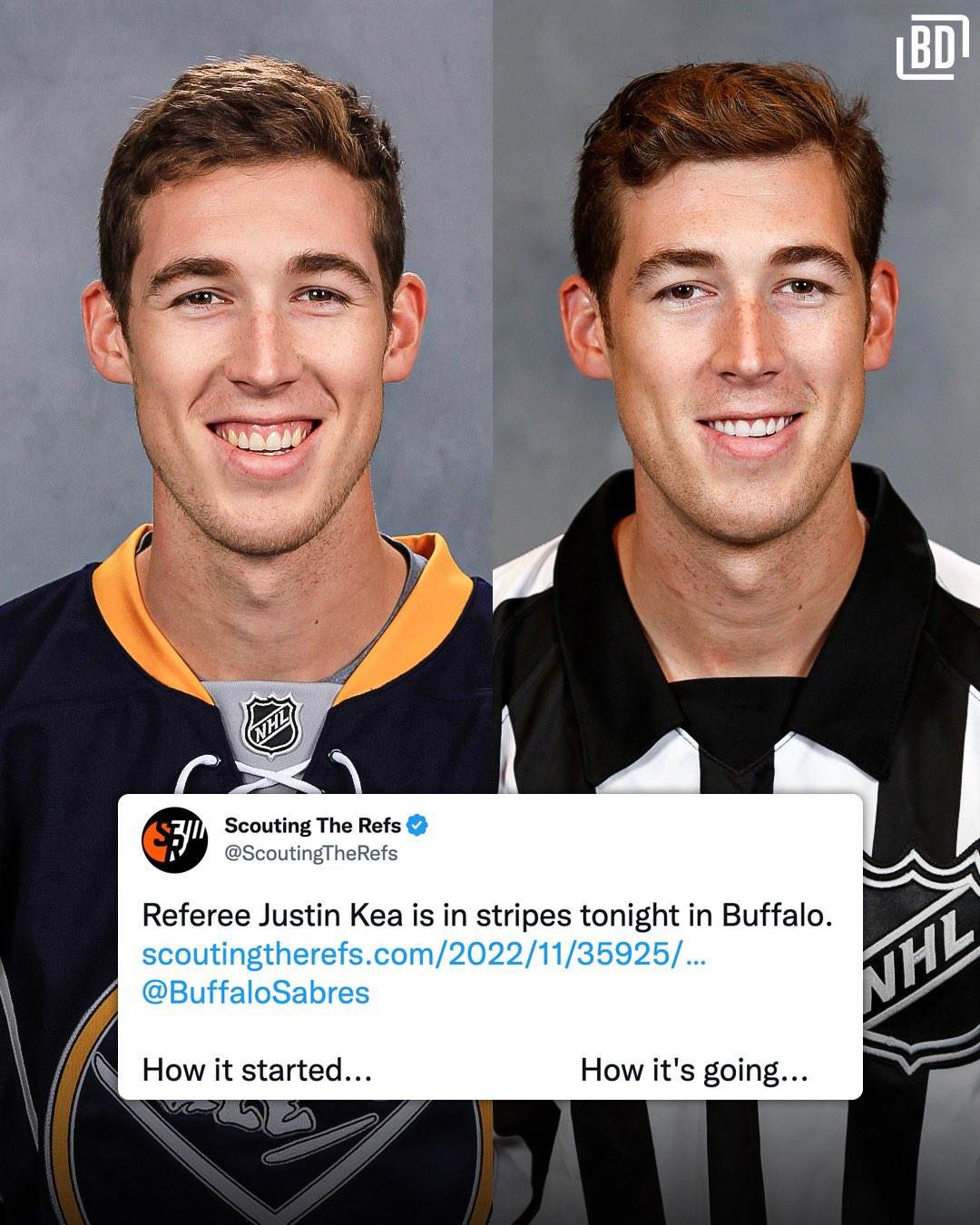 BarDown on Twitter: "Full circle moment for former Sabres prospect Justin Kea! https://t.co ...