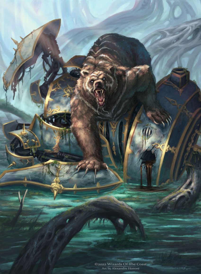 Alexandre Honoré on Twitter: "My second card for the upcoming MTG set The Brothers' War : -Bear ...