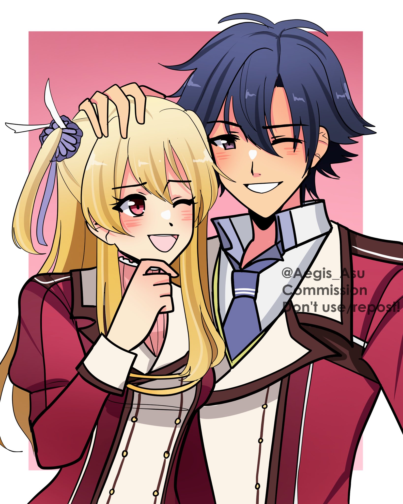 Asu on Twitter: "Rean x Alisa Commission for @/NaruJoe_ ! #trailsofcoldsteel https://t.co ...