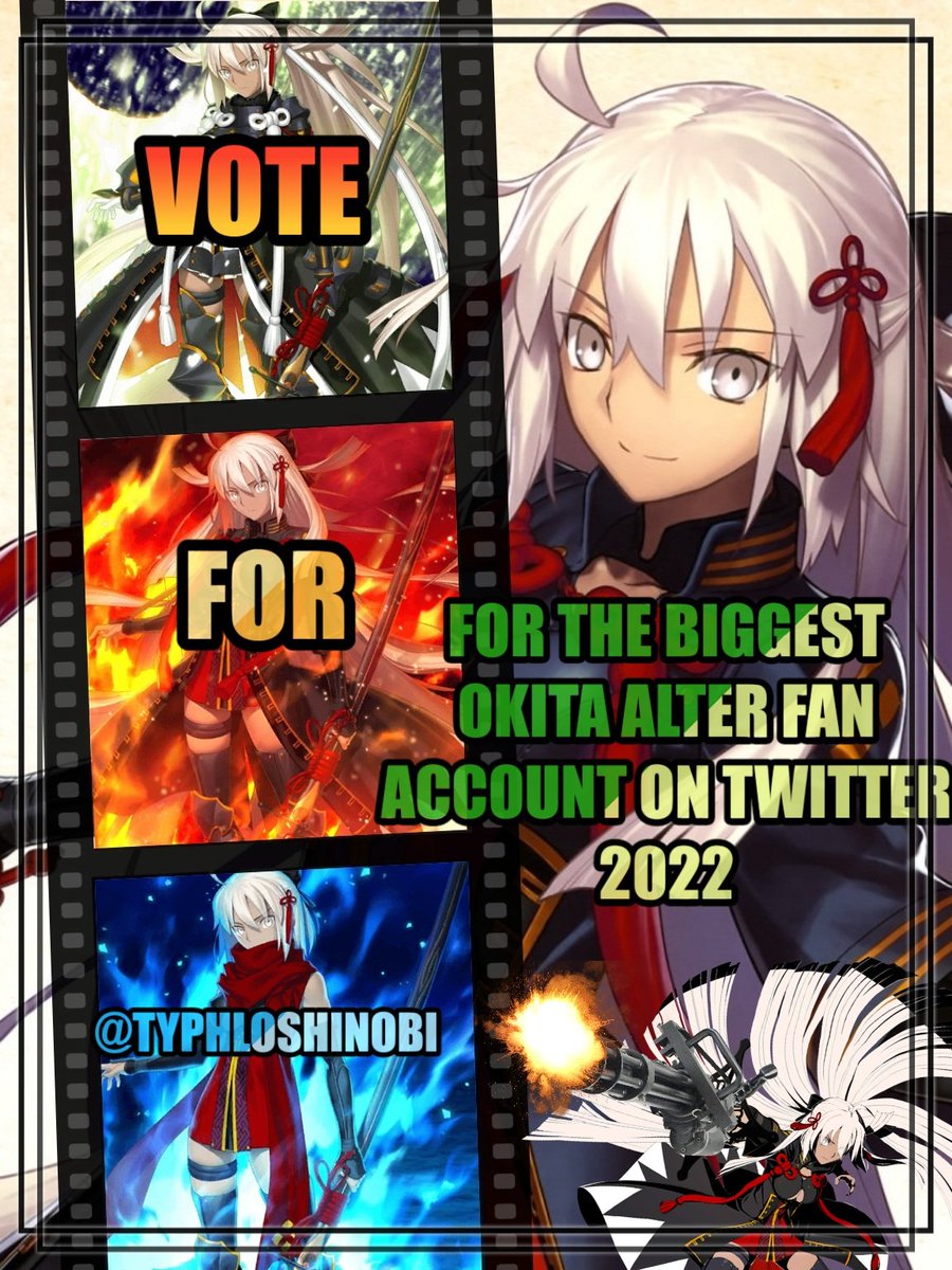 💥Typhloshinobi💥 on Twitter: "Okita Alter and Vote for me as the biggest okita alter fan on ...
