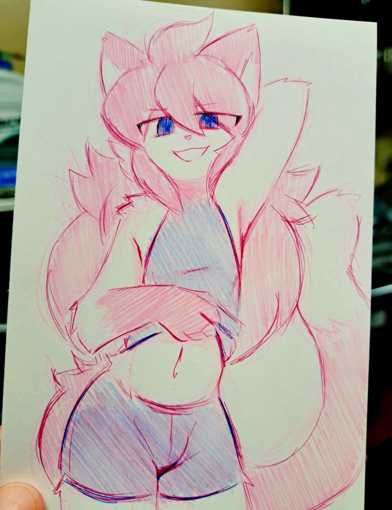 💖 KURUS 💖 (Commissions Closed) on Twitter: "Felt like drawing Shiori being a teasy catboy~! ️ ...