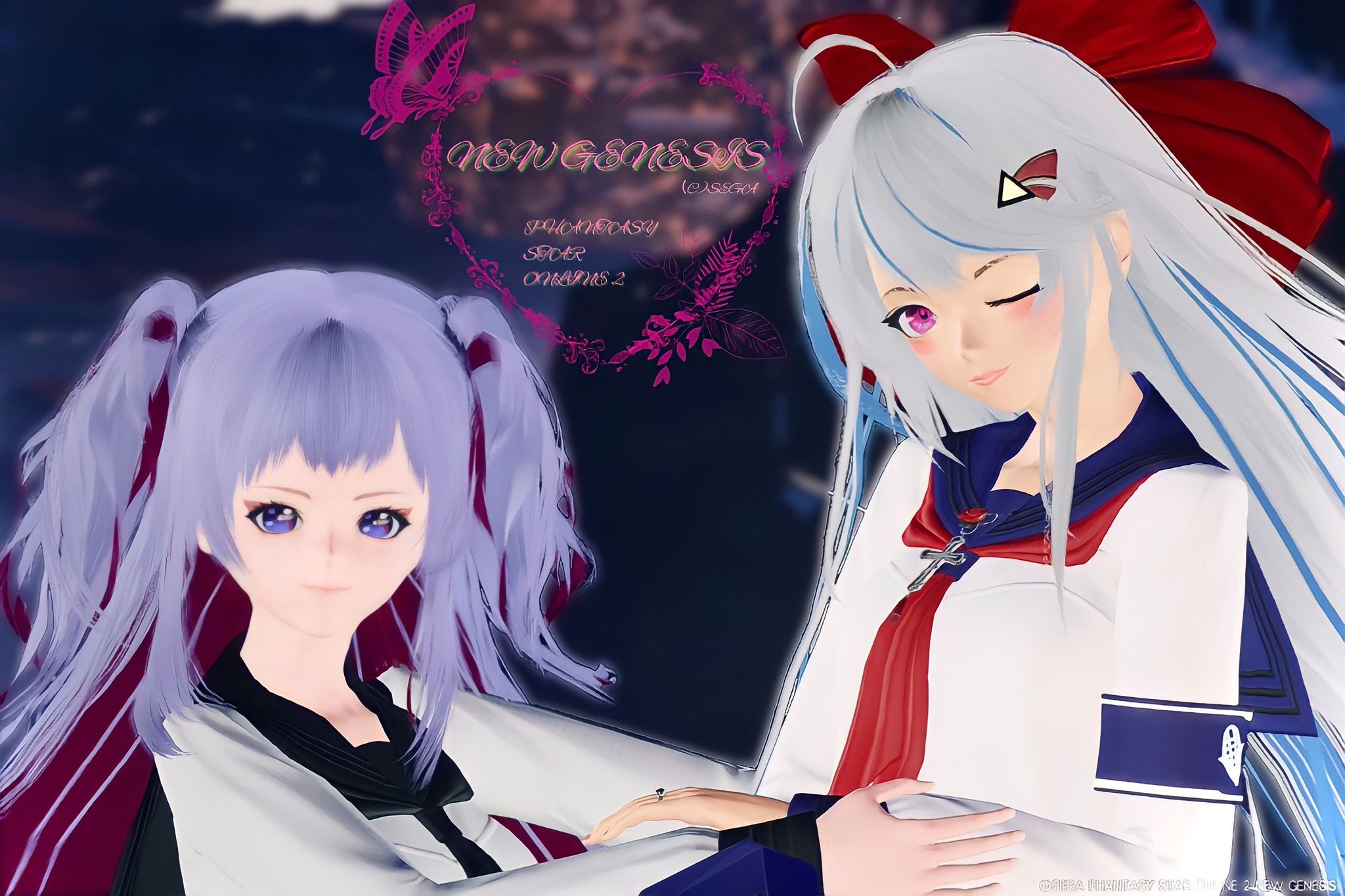 皐月 兎亜💙🦊@PSO2 NGS垢 on Twitter: "おはよう〜ございます〜💙 朝上げメンテSS🌟 別バージョン制服私！大きい赤リボンお気に入り💙 #メンテの日なのでssを貼る ...
