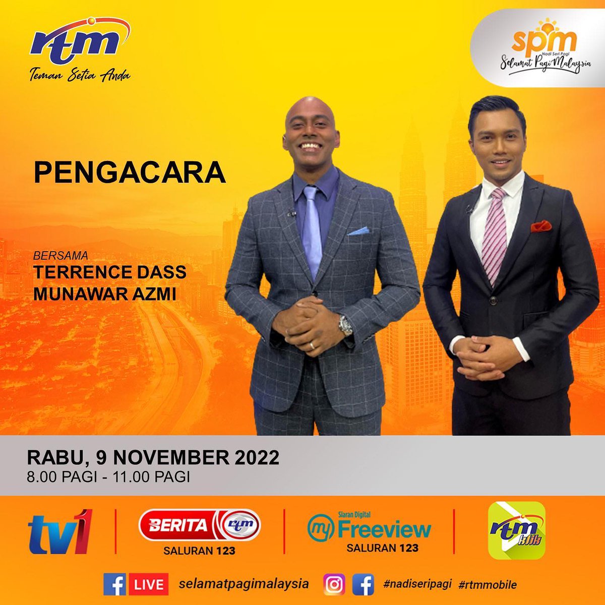 RTM Malaysia on Twitter: "SELAMAT PAGI MALAYSIA ISTIMEWA EDISI RABU, 9 NOVEMBER 2022"