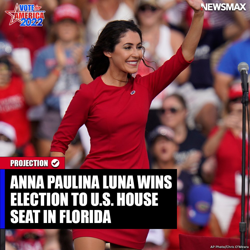 Newsmax On Twitter Breaking Anna Paulina Luna Is Projected To Win