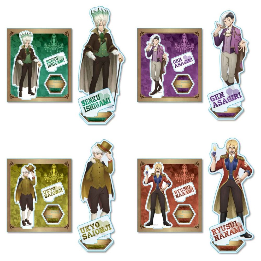 CDJapan on Twitter: "Newly Arrived [Dr.STONE] Trading Acrylic Key Chain Box Trading Can Badge ...