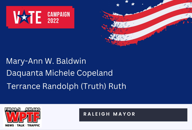 WPTF News on Twitter: "9:48pm RALEIGH MAYOR (14% of precincts reporting) Baldwin - 42,546 (46.9% ...