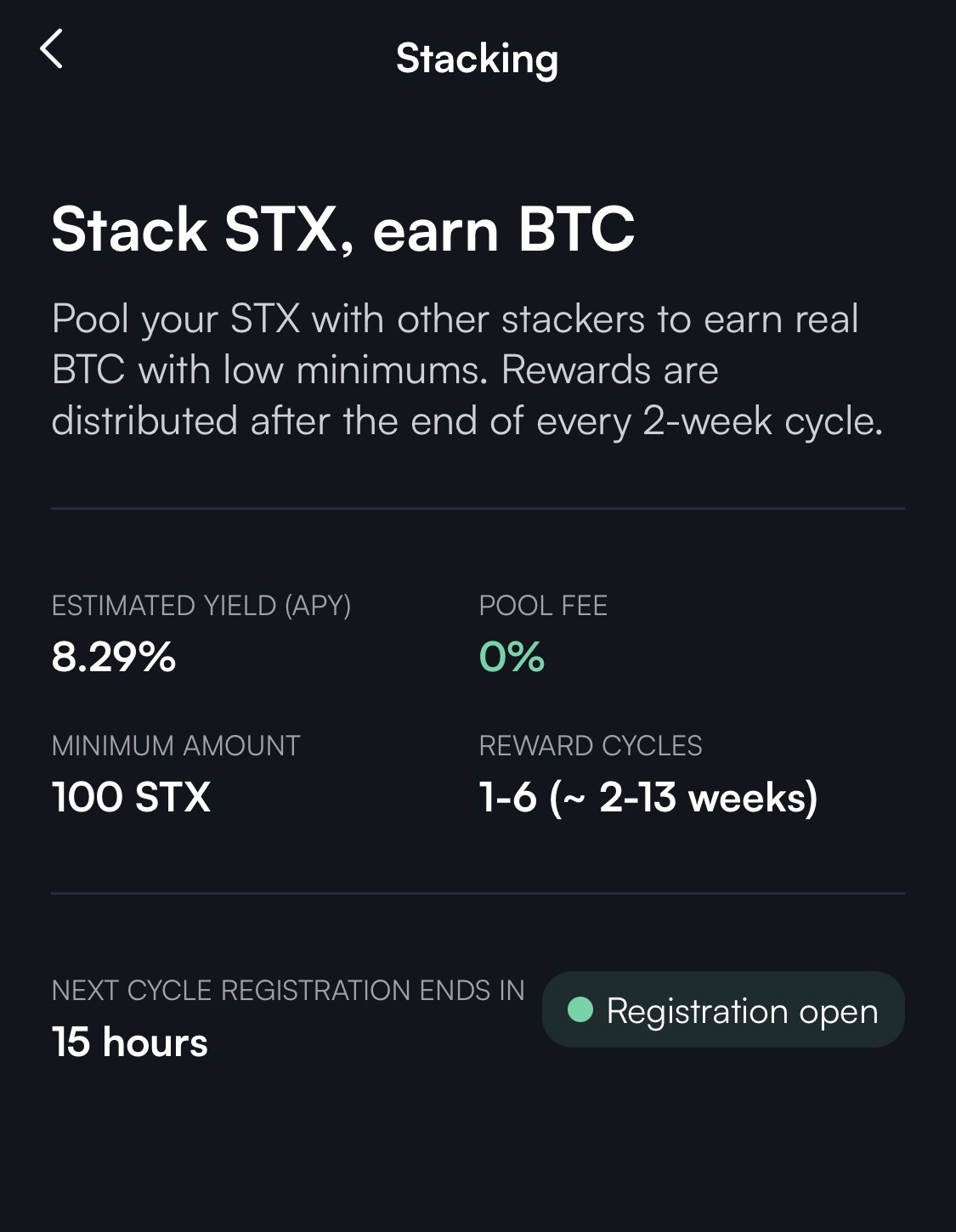 Xverse on Twitter: "T-minus 15 hours in counting⏱️ to lock in for the next Stacking cycle. https ...