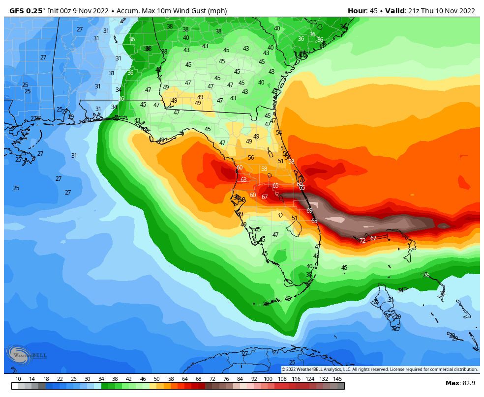 Tony Mainolfi On Twitter Heres The Latest Wind And Rainfall Forecast