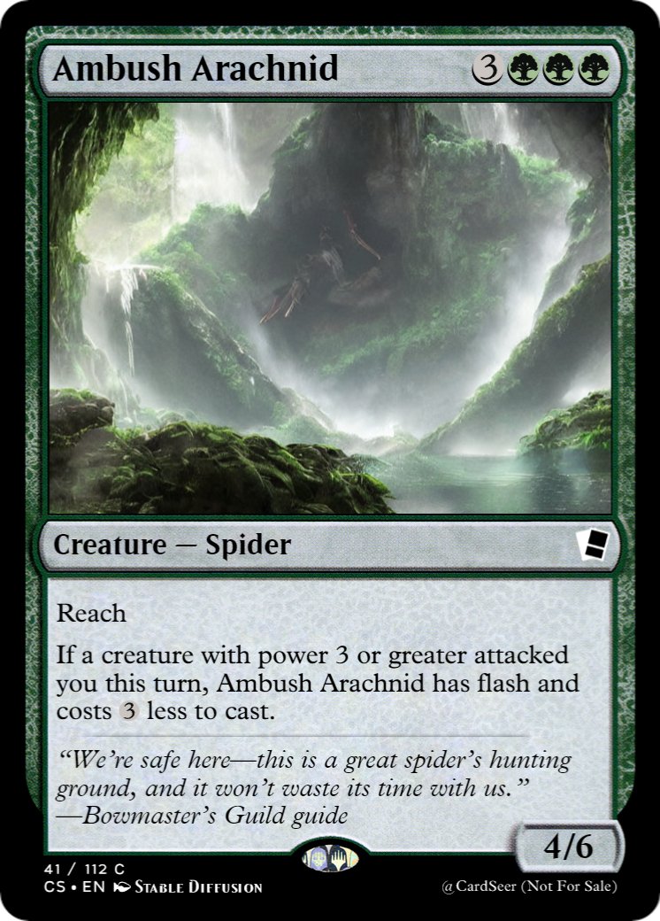 Ambush Arachnid : r/custommagic
