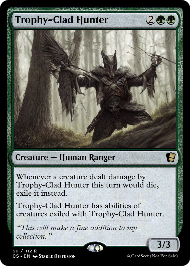 Trophy-Clad Hunter : r/custommagic