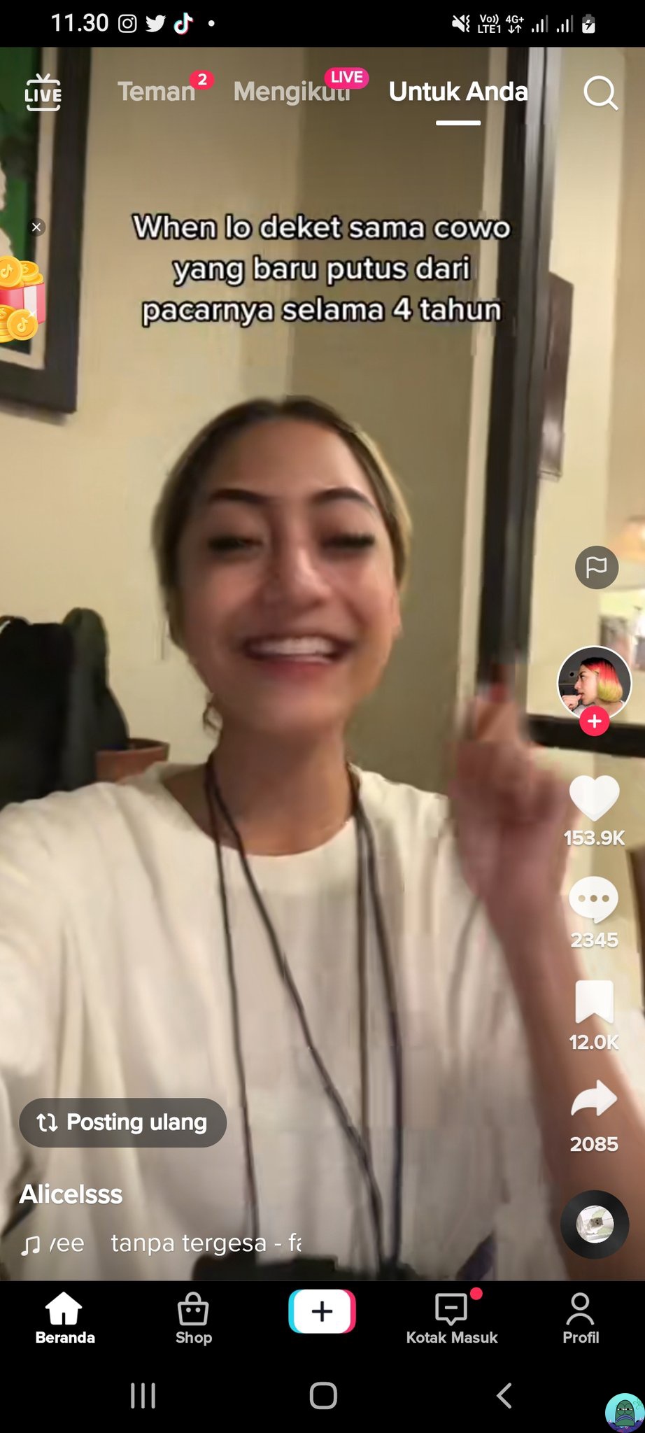 Tanyarl on Twitter: "💚 doi baru putus dari hubungan 5thn dan gw baru putus dari hubungan 3thn ...