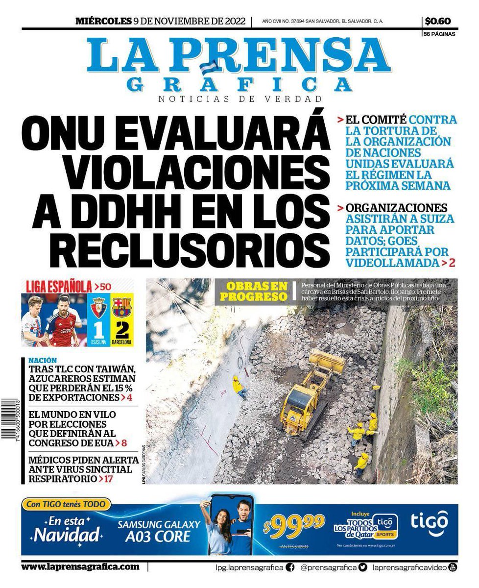 La Prensa Gráfica On Twitter Compartimos La Portadalpg Para La