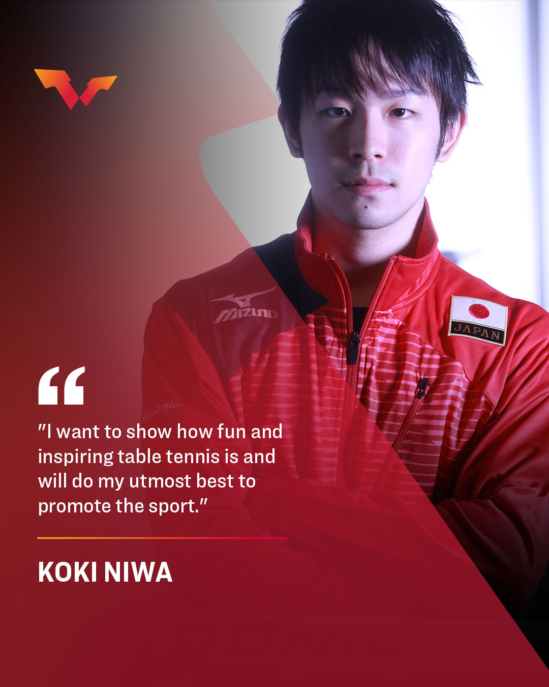 World Table Tennis on Twitter: "Such good intentions from Koki Niwa ️ More on his post ...