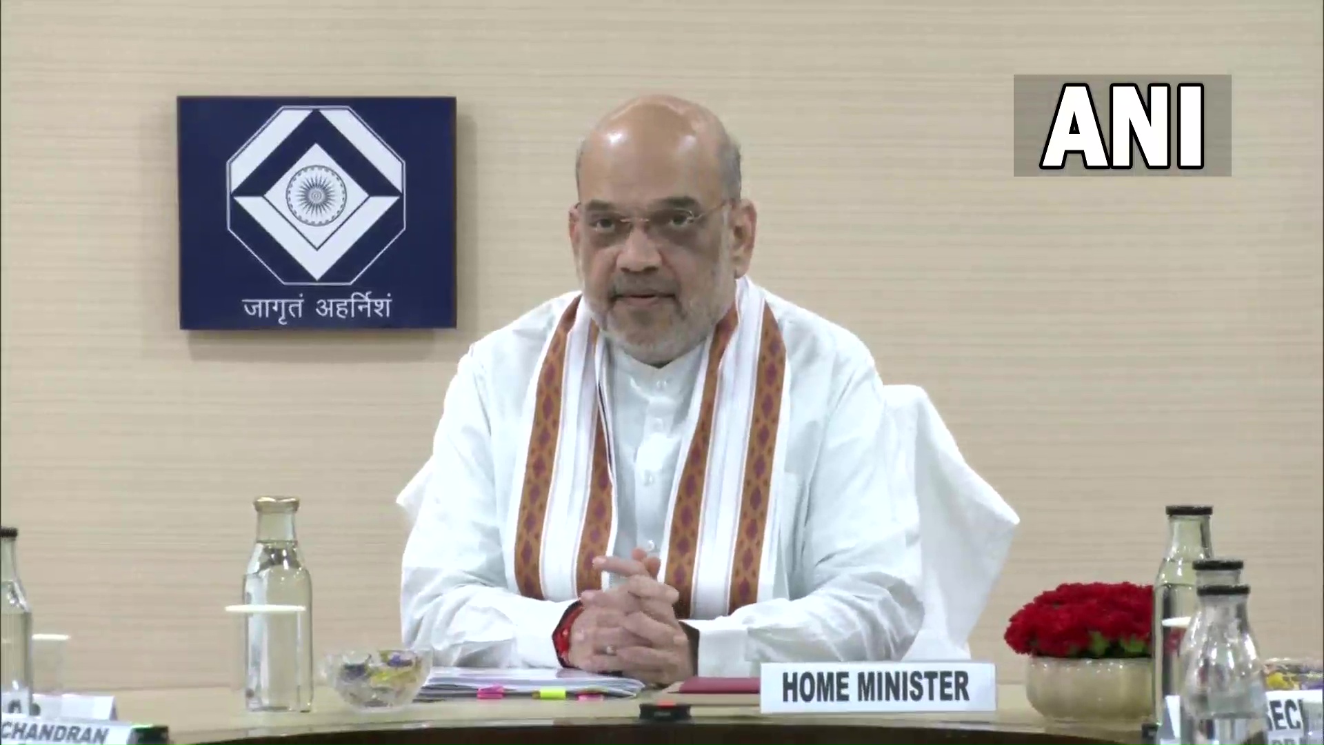 ANI on Twitter: "Union Home Minister Amit Shah chairs a high-level meeting of Intelligence ...