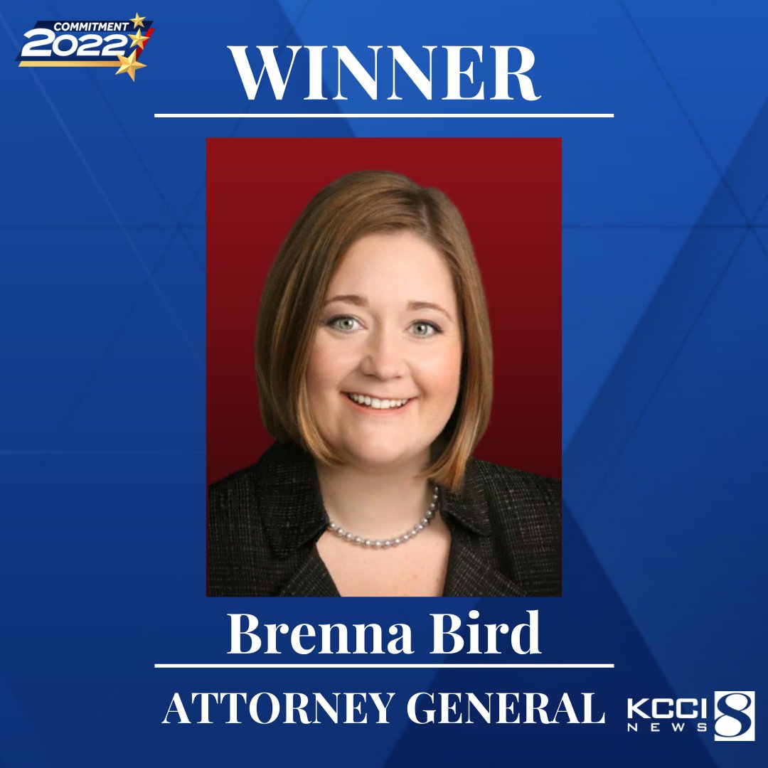 KCCI News on Twitter: "Incumbent Democrat Tom Miller called Brenna Bird to concede the attorney ...