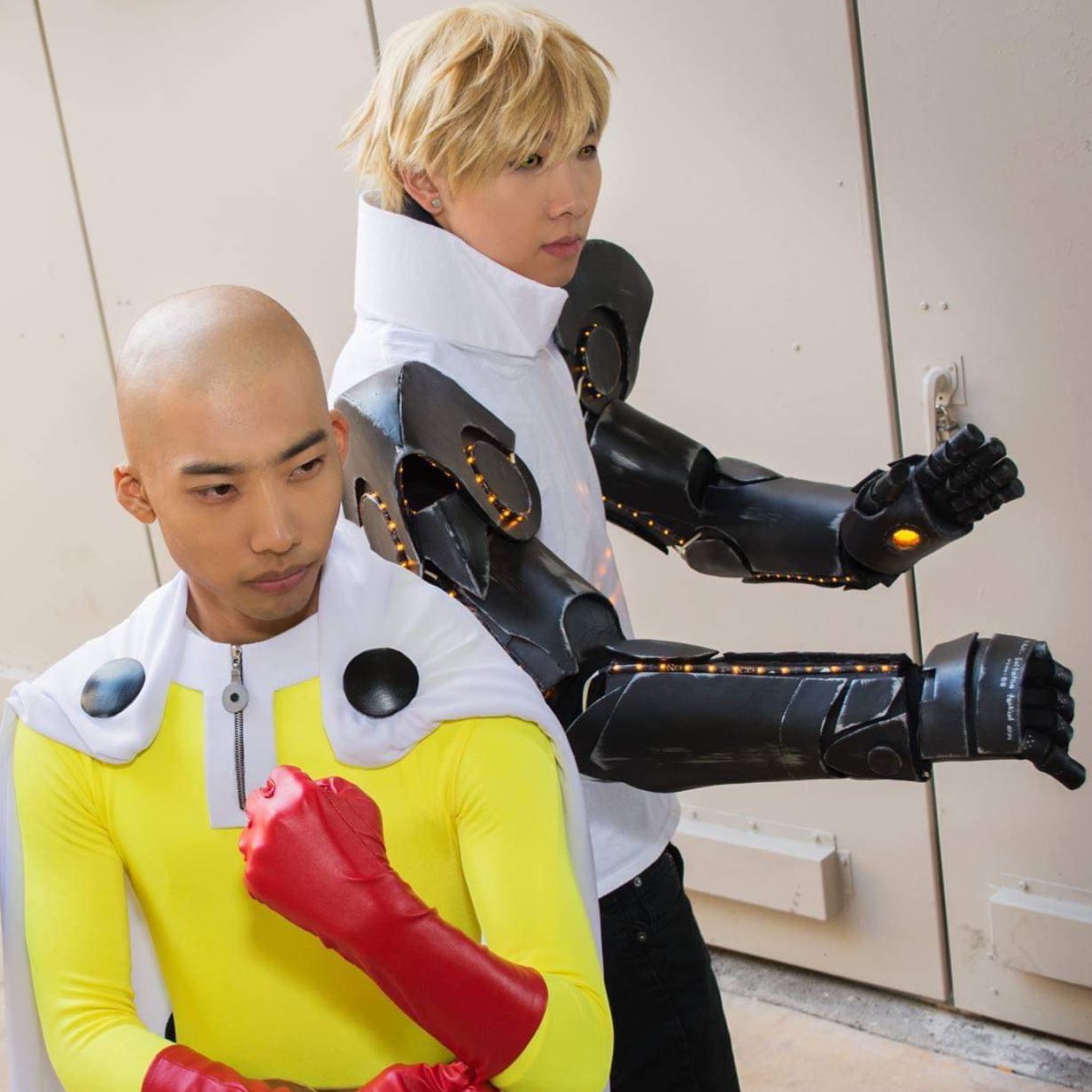 Professor Lando on Twitter: "Throwback to when I cosplayed Genos with my buddy as Saitama🥚 https ...