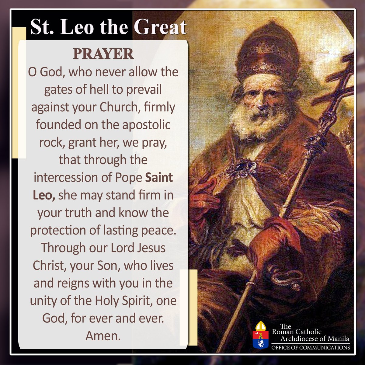 St Leo Quotes Pope Saint Leo The Great🙏