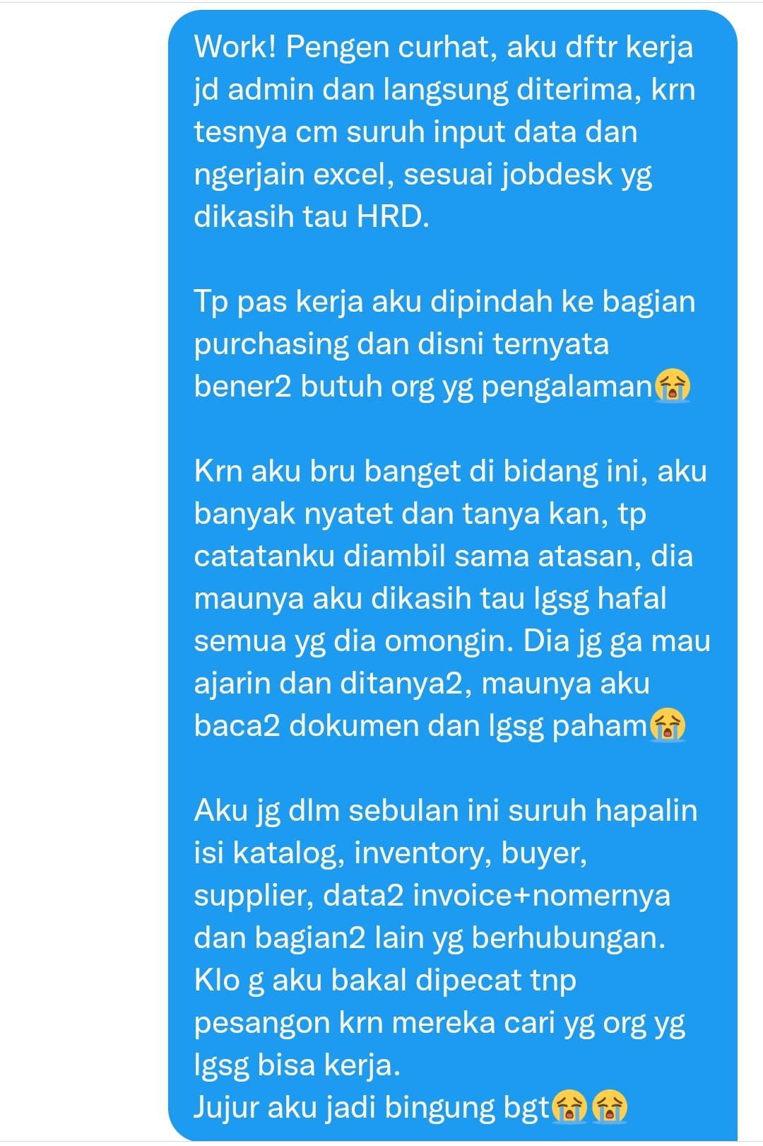 BACA RULES DI (bit.ly/worksfess) on Twitter: "Work! Aku ga kuat sama sistem di kerjaanku yg skrg ...