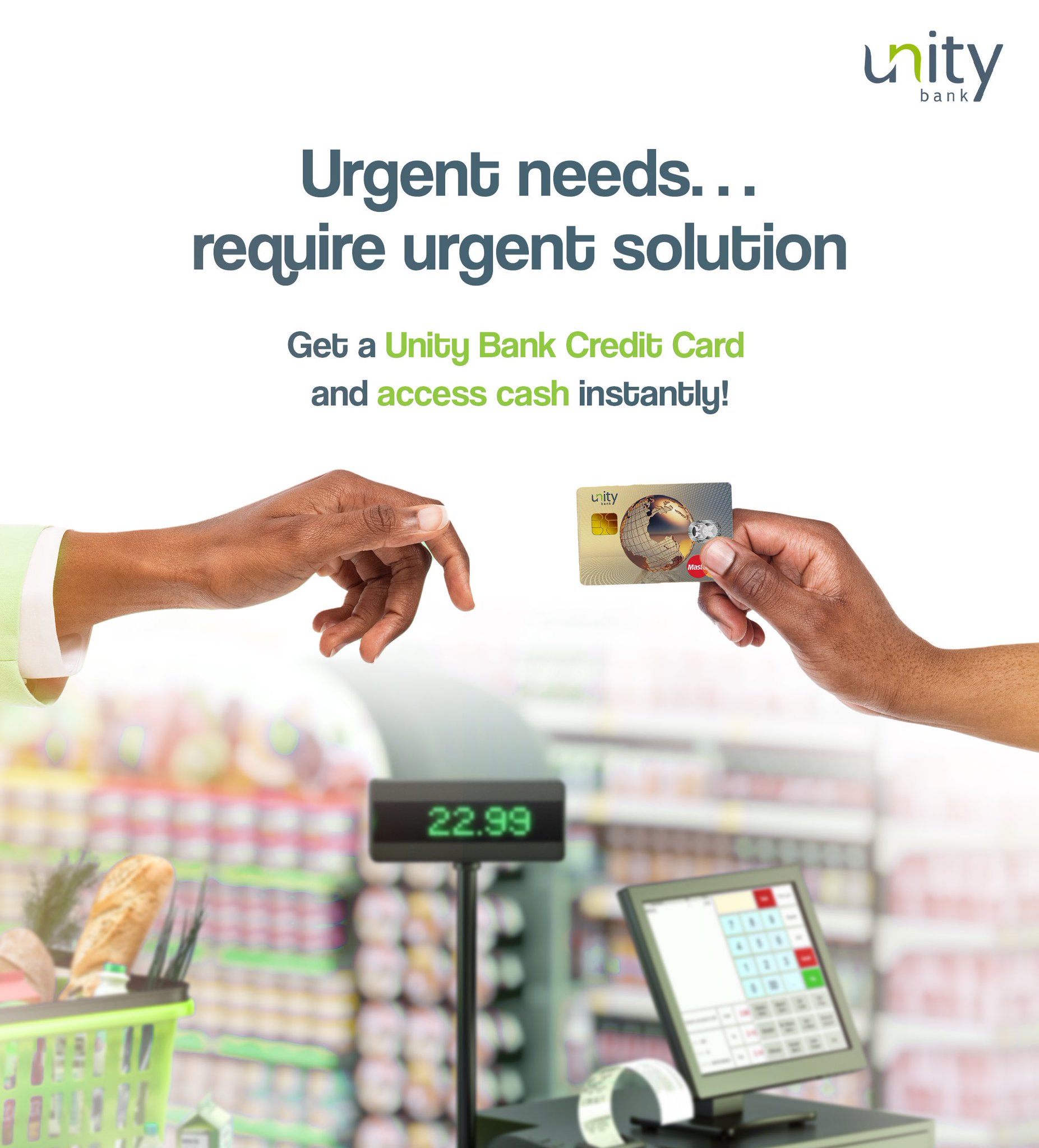 Unity Bank Plc on Twitter: "When You need to pay for something urgently. Don’t Panic! Get a ...