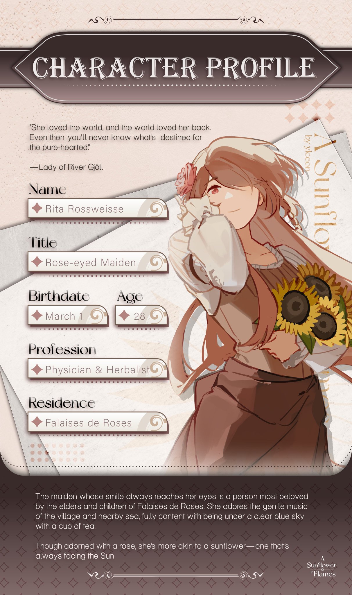 solis!! ☀️ on Twitter: "i made character profiles for my AU ...
