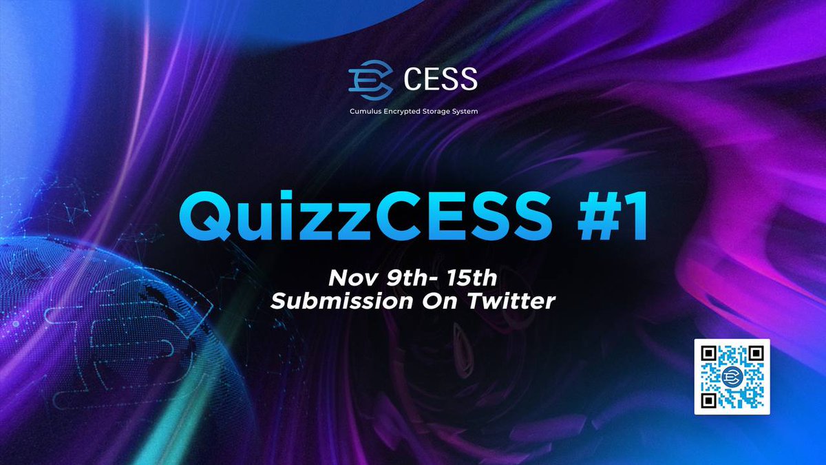 Cumulus Encrypted Storage System (CESS) on Twitter: "🎯 QuizzCESS #1 Begins now! 🗒️ Rules ...