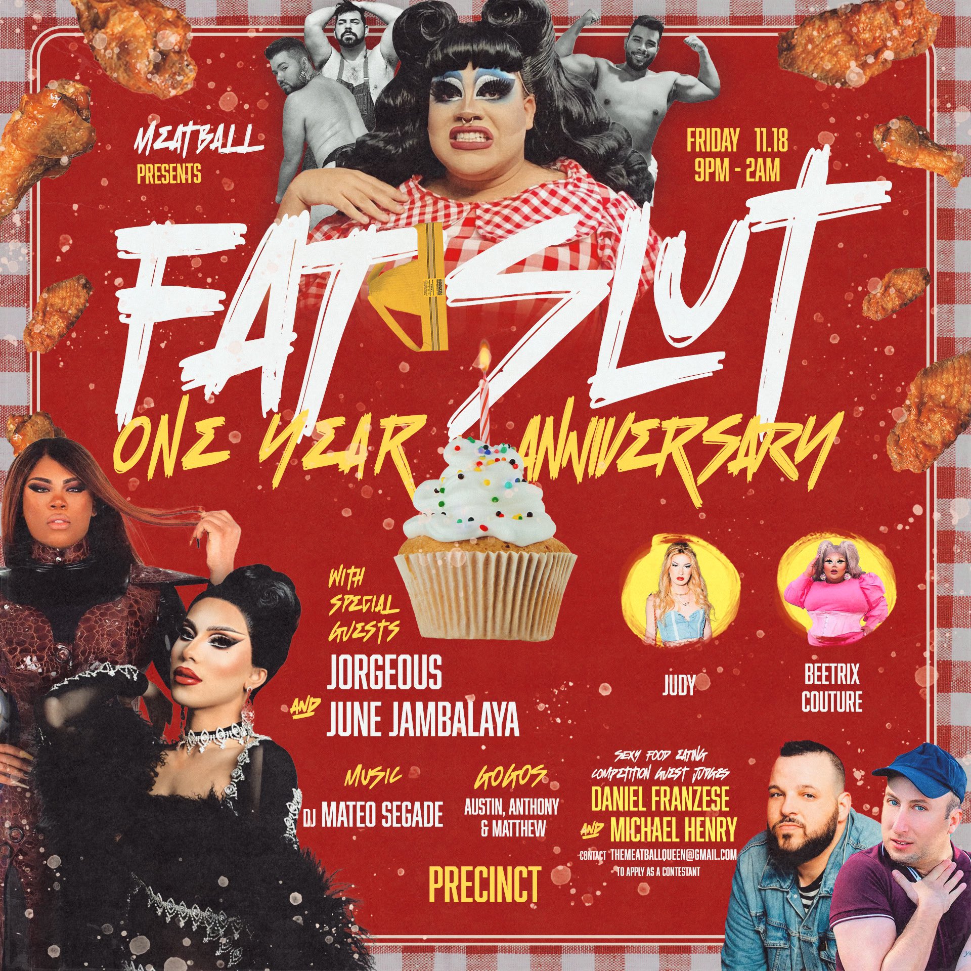 Meatball On Twitter Come Smell The Smells And Taste The Tastes At Fat Sluts 1 Year