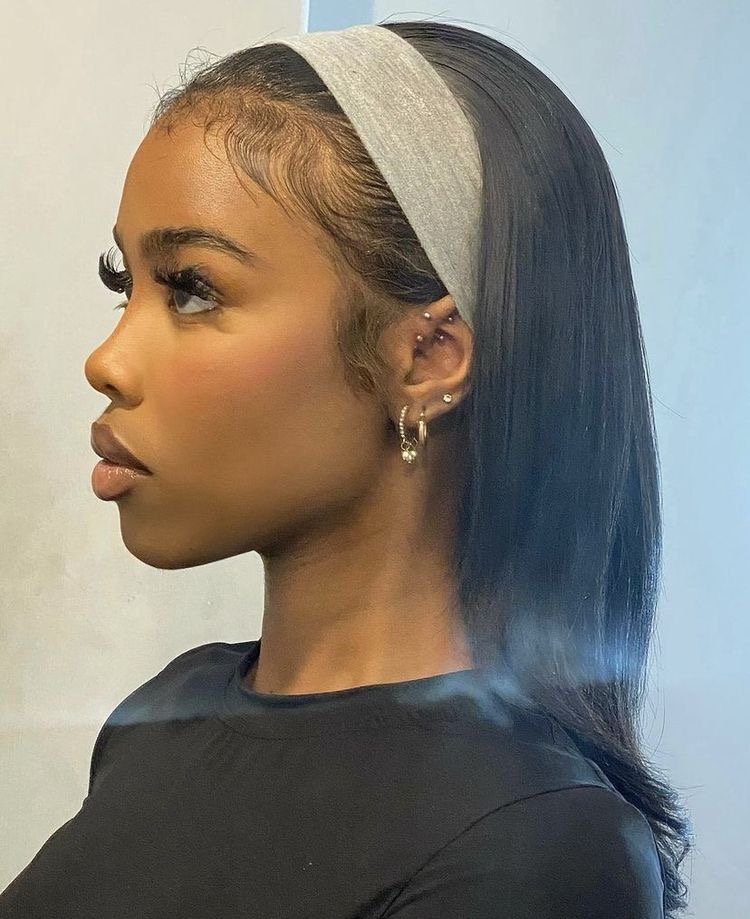 Slicked Back Hair Black Women