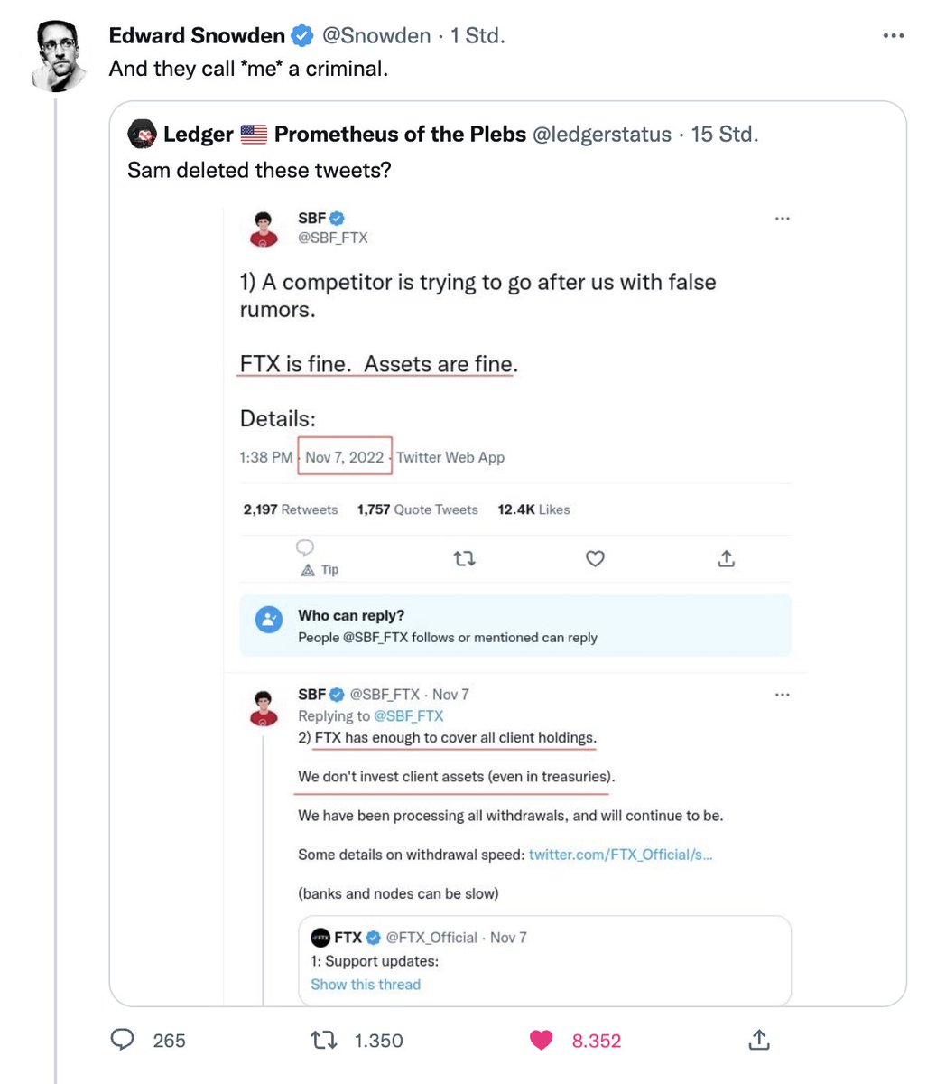 Mein Vertrauen wurde massivst missbraucht und das Sam jetzt Tweets ...