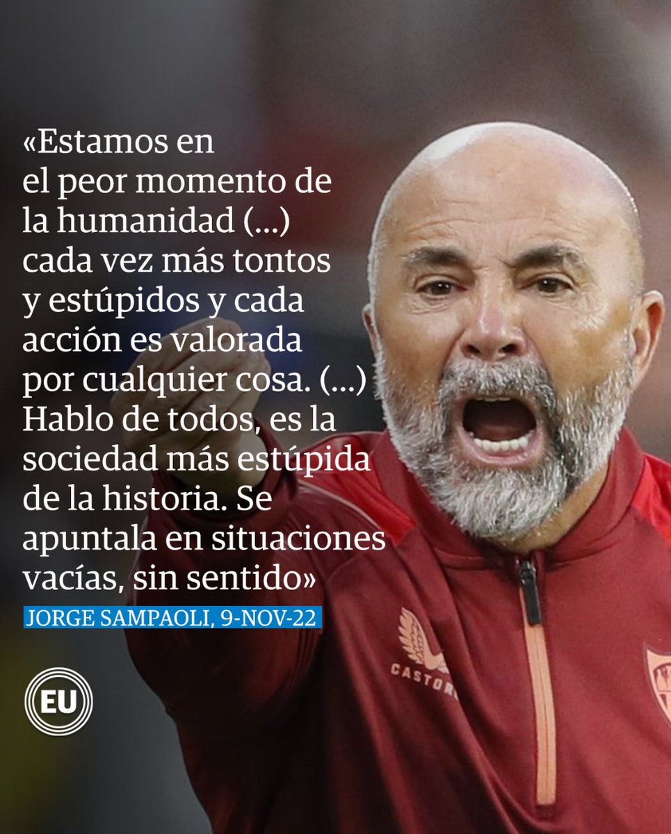 El Universo On Twitter Jorge Sampaoli ‘esta Es La Sociedad Más