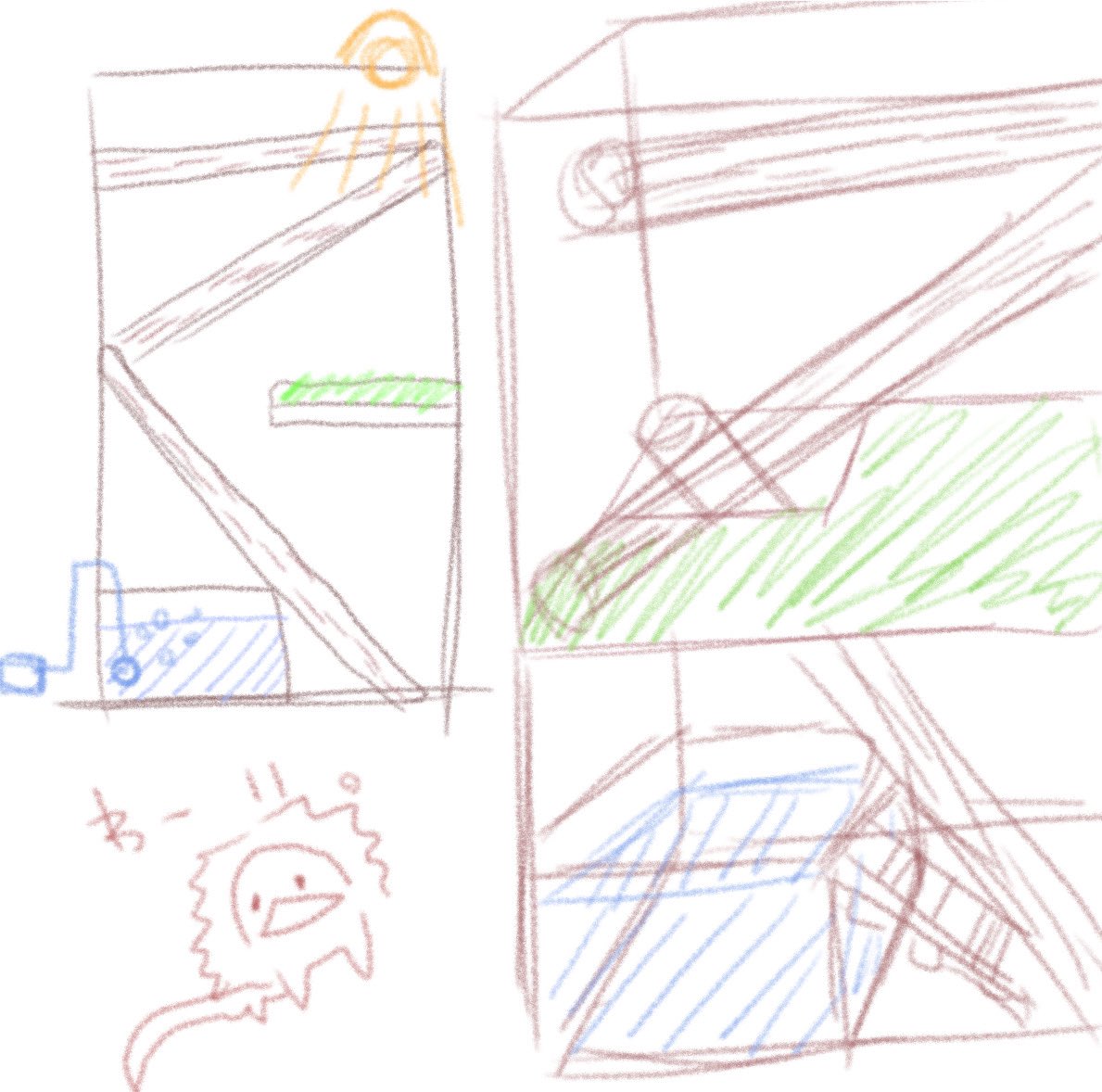 「P×真乃ちゃん落書き こういうシチュめっちゃ好きなの…。 」ラピス【SSF07 ア21】の漫画