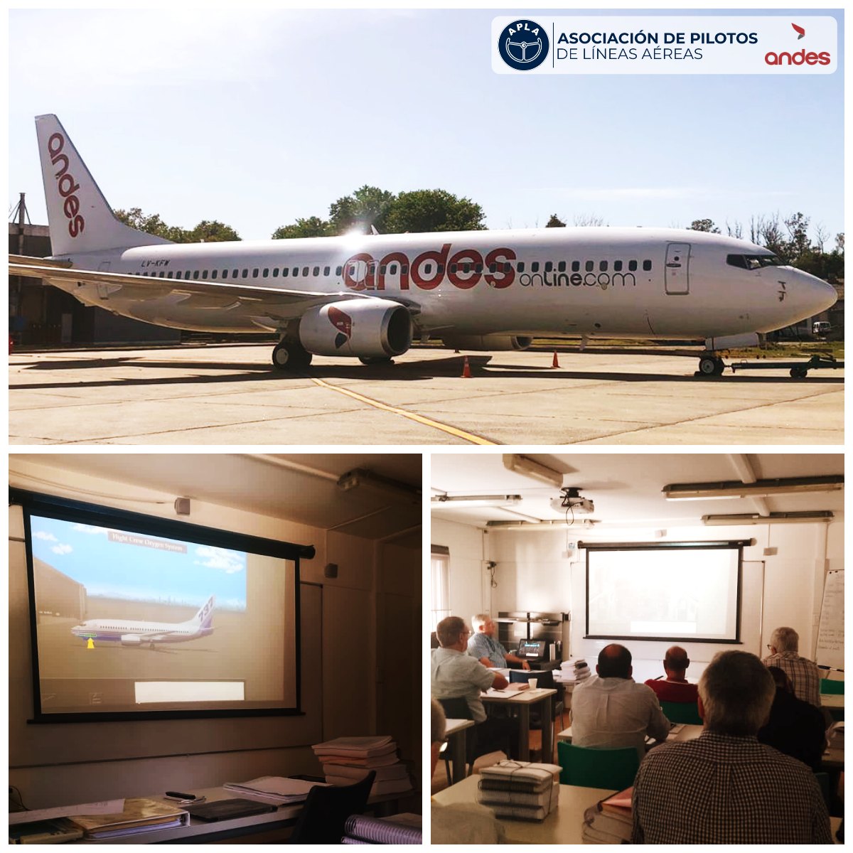 APLA on Twitter: "Los pilotos de Andes están comenzando sus cursos para el reinicio de las ...