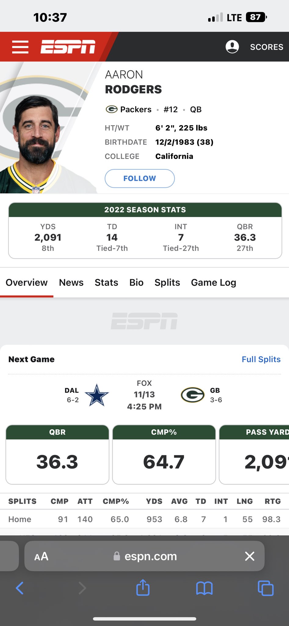 ☔️ on Twitter: "@SprawlballFive @NFLonCBS Yikes https://t.co/EVoDgwsTqh" / Twitter