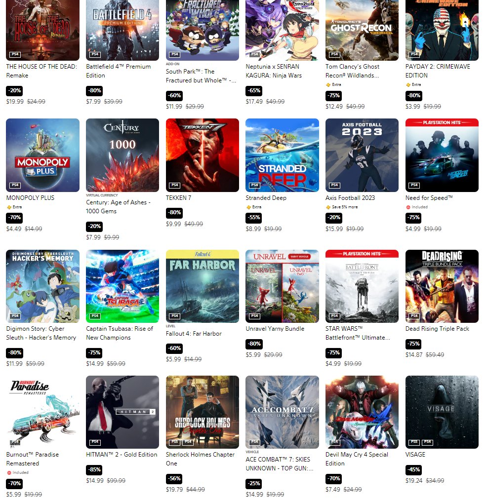 some nice friends you got there, davis on Twitter: "RT @Wario64: Games under $20 sale on US PSN ...